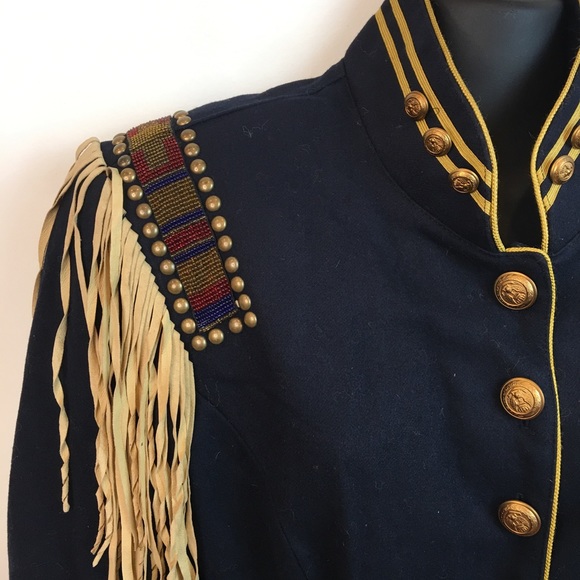 dd ranchwear | Jackets & Coats | Dd Ranchwear Vintage Military Fringe ...